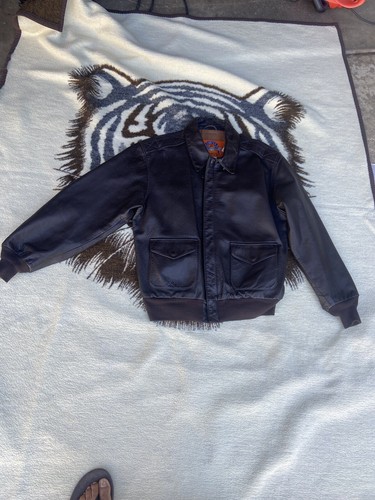 Cooper Type A-2 Goatskin Brown Leather Flight USAF WW2 Bomber Jacket ...
