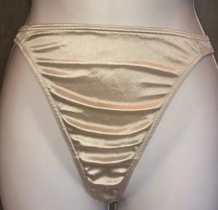 Vintage Victoria's Secret Second Skin Satin High Cut … - Gem