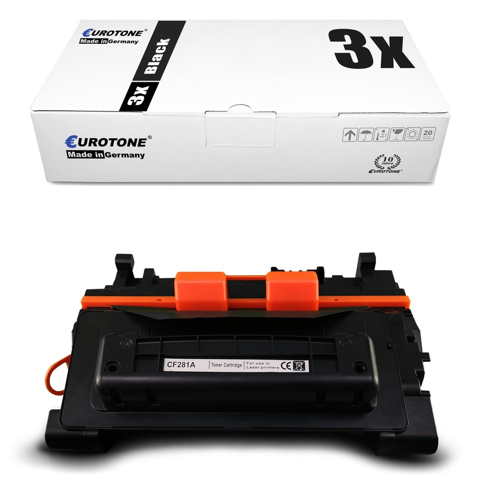 3x Eurotone PRO Toner XXL Replaces HP Cf 81X 81X 4060234106905| eBay