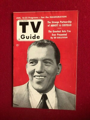 1953, Ed Sullivan "TV Guide" (Scarce / Vintage) Abbott / Costello | eBay