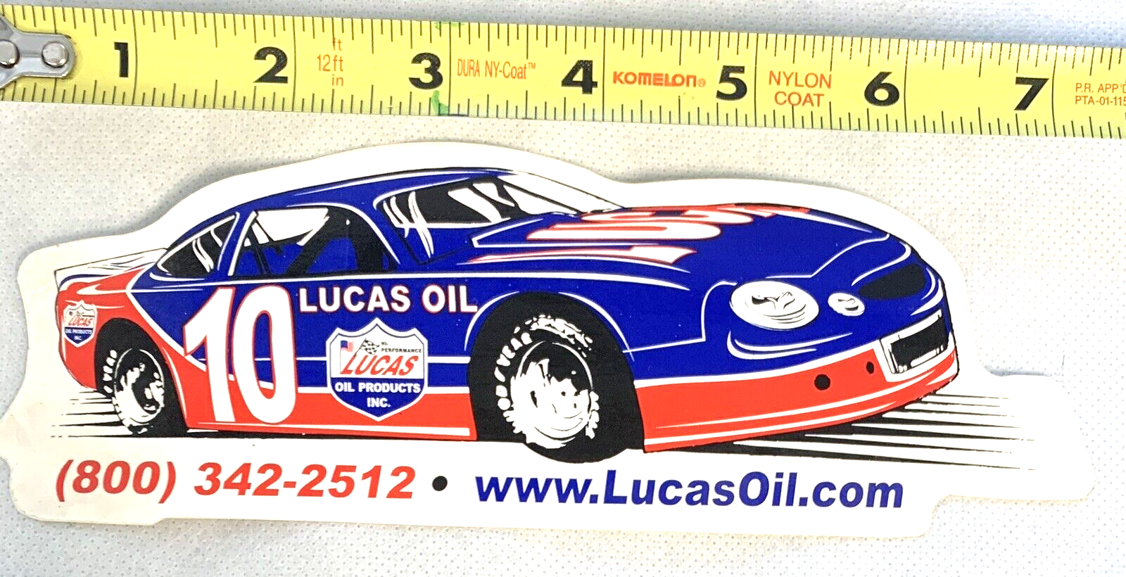 VINTAGE LUCAS PERFORMANCE OIL NASCAR #10 RACING STICKER EARLY 2000'S SO ...