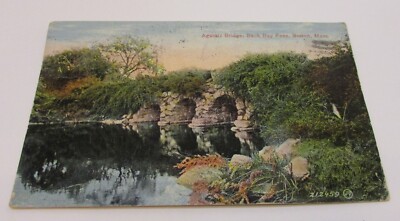 1914 Agassiz Bridge Back Bay Fens Boston MA pc Roxbury Crossing Station ...
