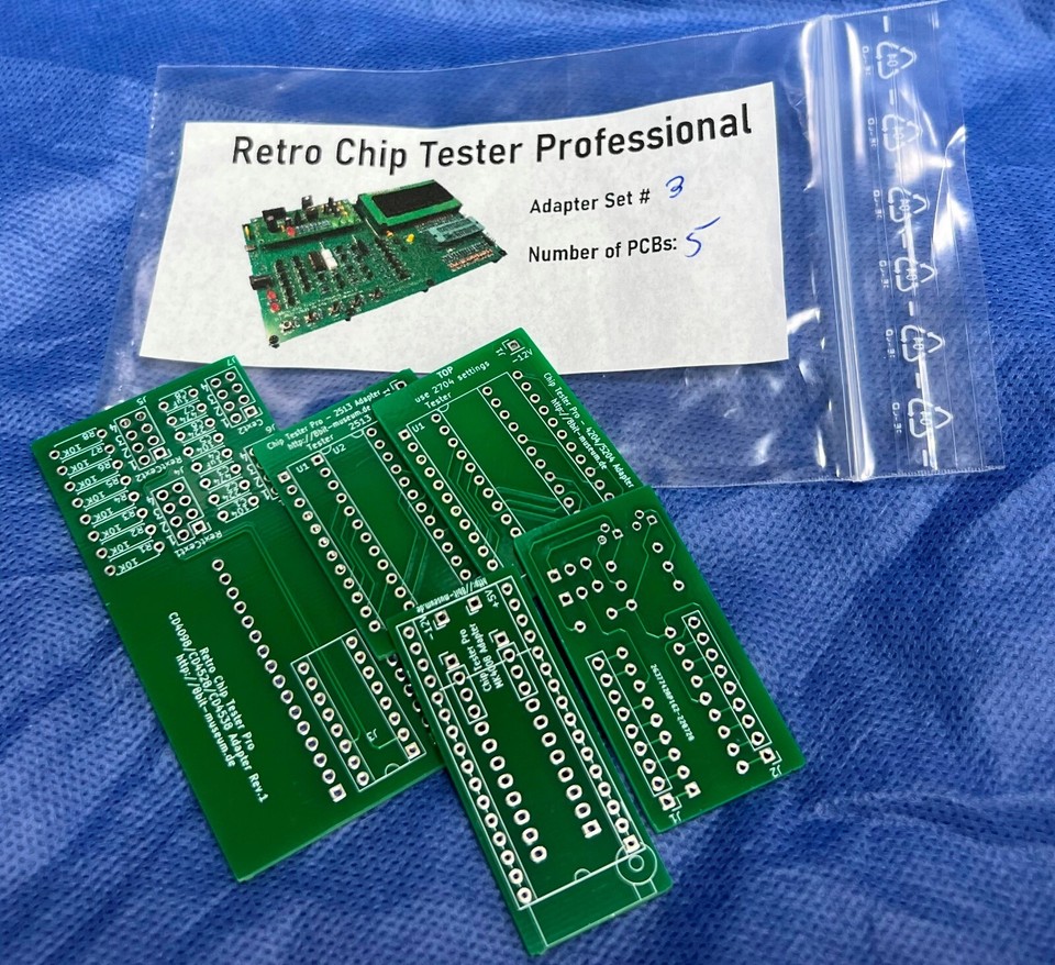Retro Chip Tester Professional Adapters Set 3 - "Uncommon ICs" | eBay
