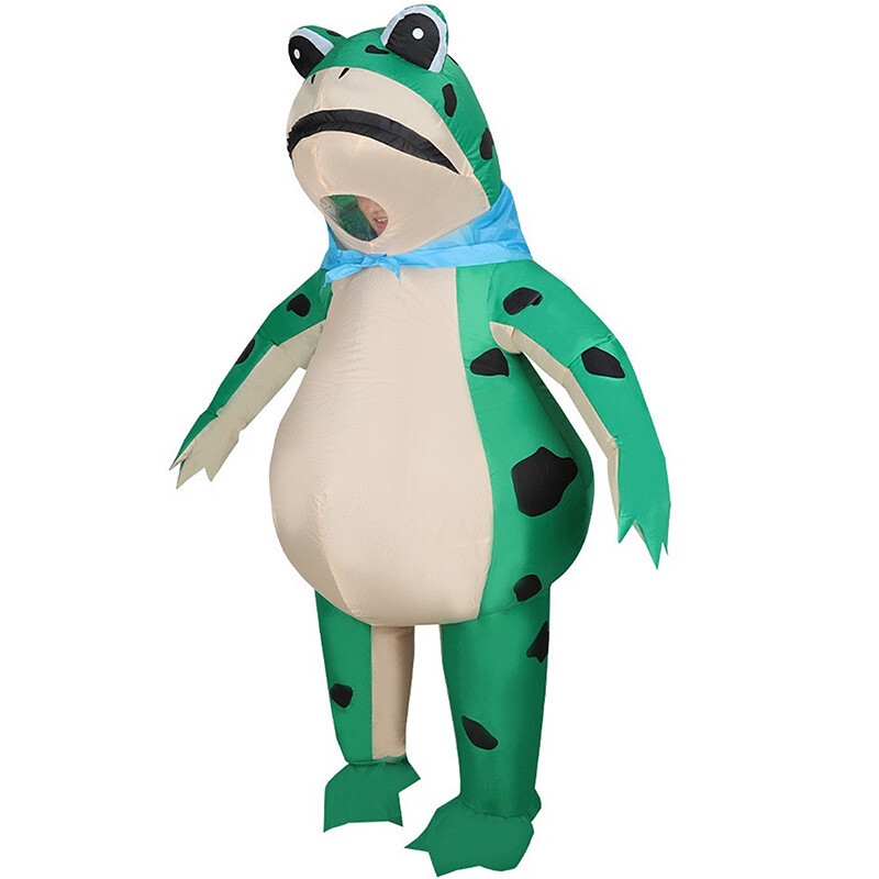 Inflatable Frog Costume Adults/Kids Funny Full Body Blow Up Cosplay ...