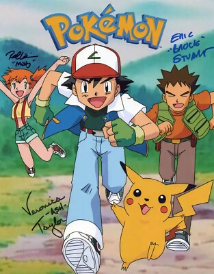 Pokemon- Rachael Lillis, Eric Stuart & Veronica Taylor signed 8x10 ...