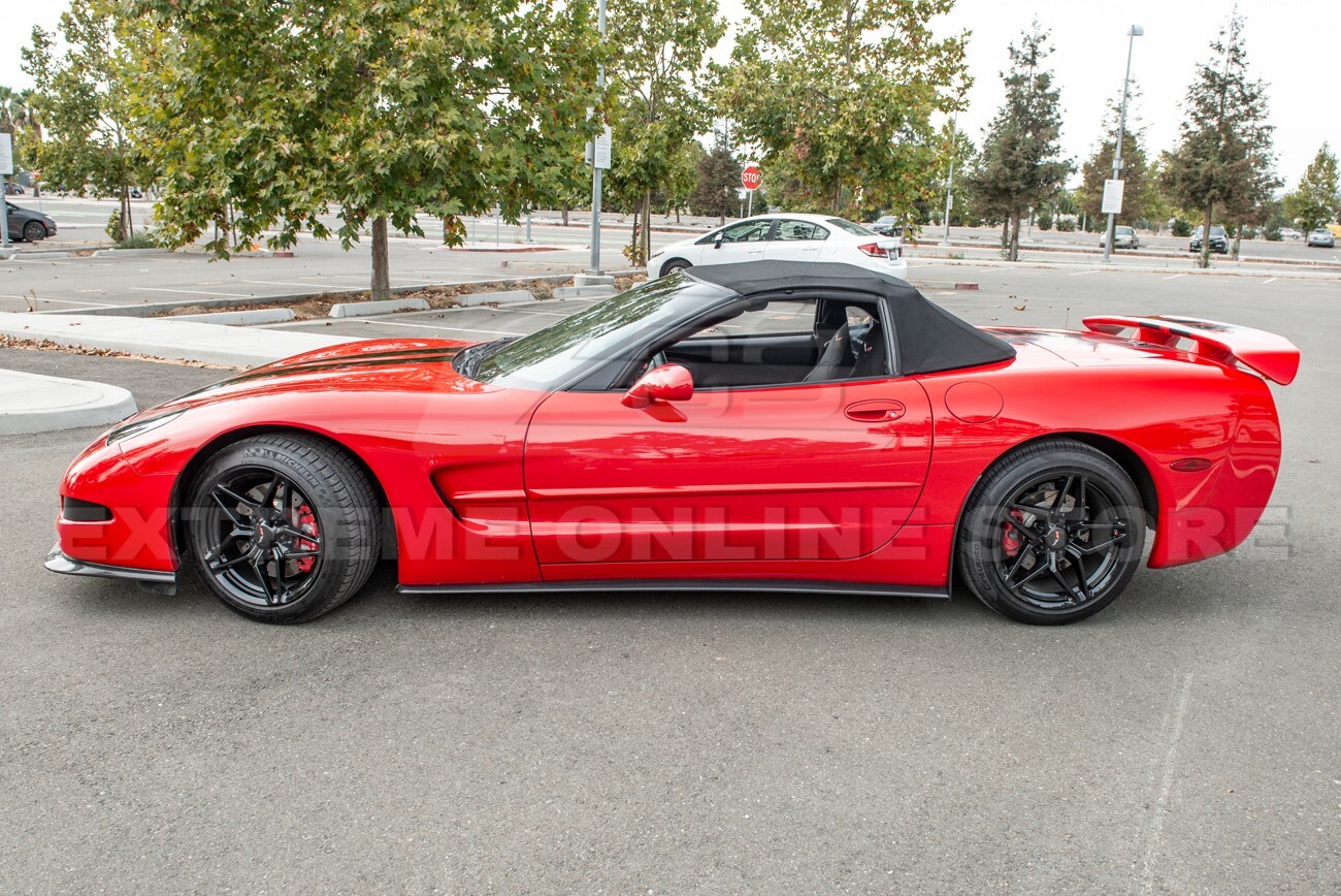 For 97-04 Corvette C5 | ZR1 Style Carbon Fiber Side Skirts Rocker Panel ...