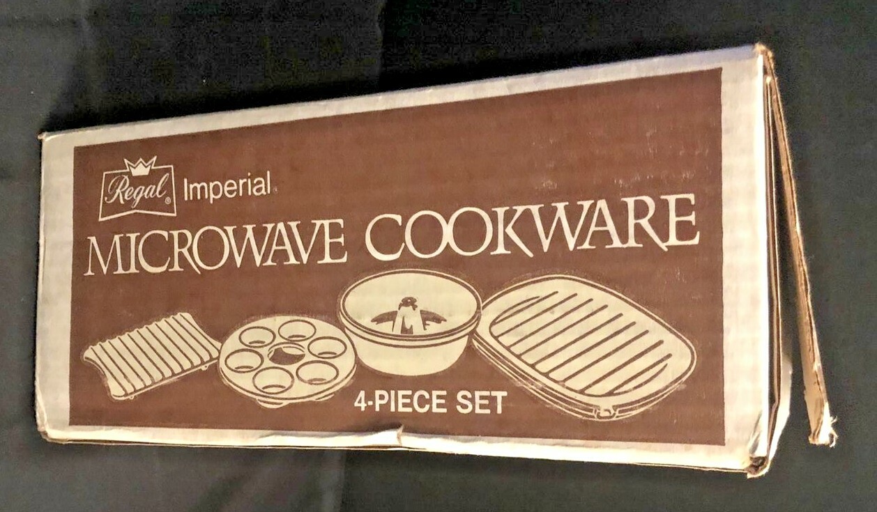 Vintage Regal Imperial Microwave Cookware Item K076 4 Piece Set Model ...