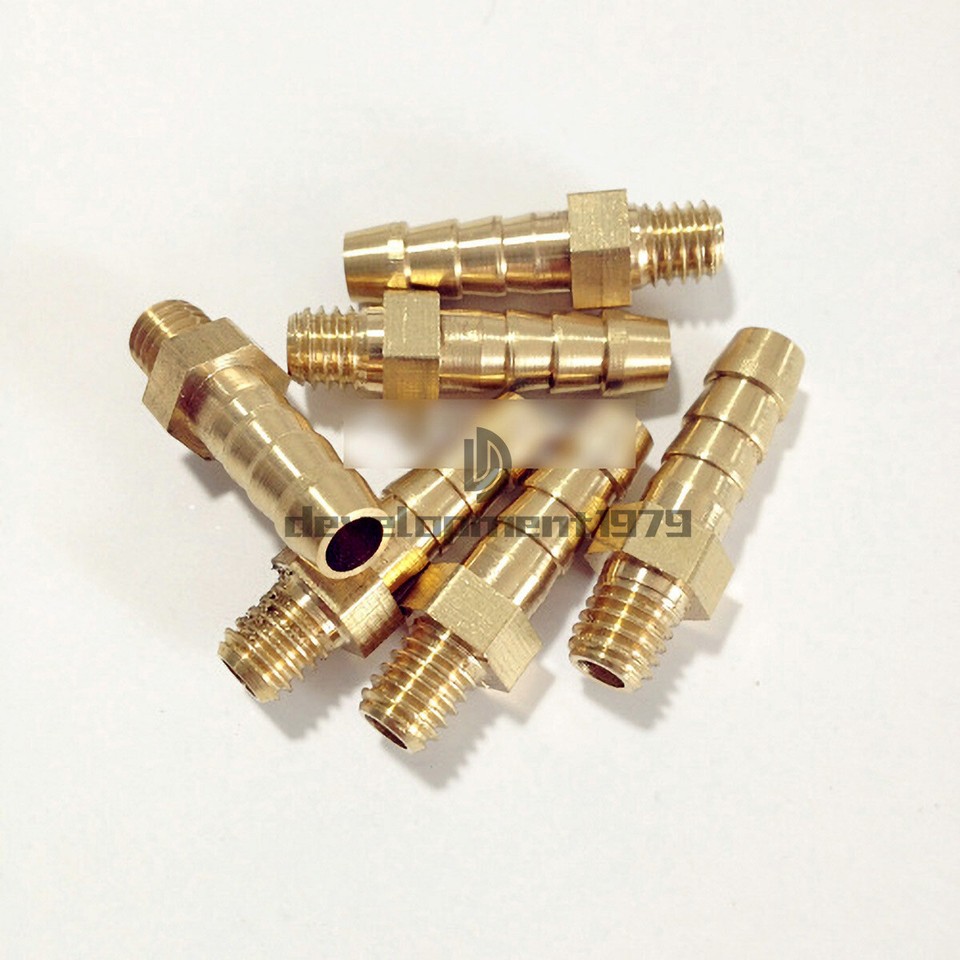 1PC Brass Hose Barb Fittings Metric Male Thread M4 M5 M6 M8 Barb Ф3 ...