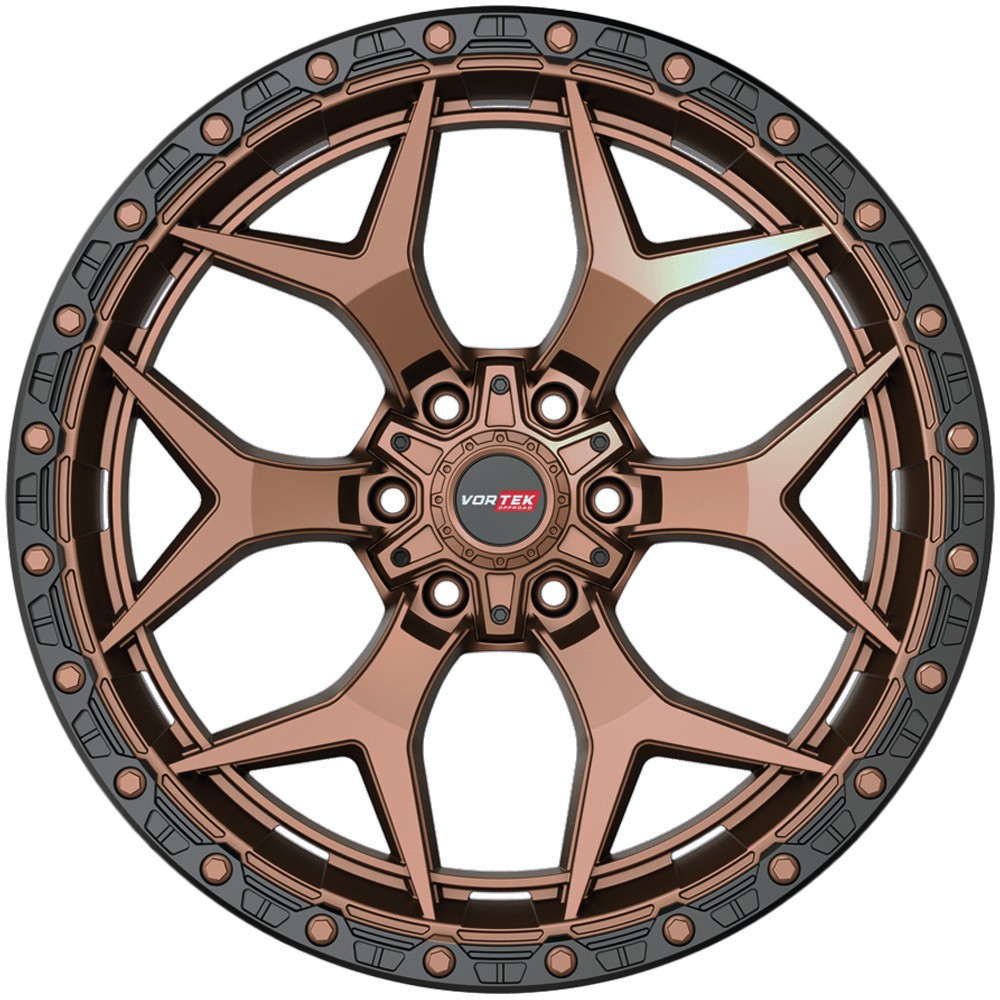 (Set of 4) Vortek VRT-603 18x9 6x135/6x5.5" +0mm Bronze Wheels Rims 18 ...