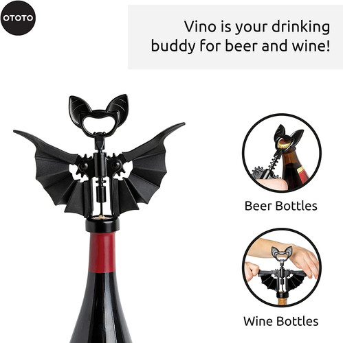 2-in-1 Wine & Beer Opener, Goth Halloween Gifts, Gothic Wine ...