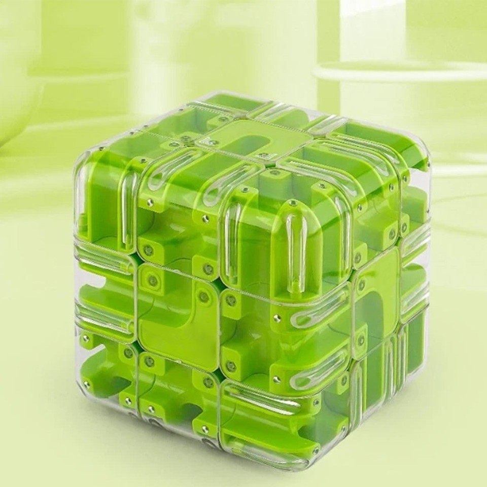 Large 3D Labyrinth Cube Puzzle,Magic Cube Maze Ball Puzzle Christmas ...