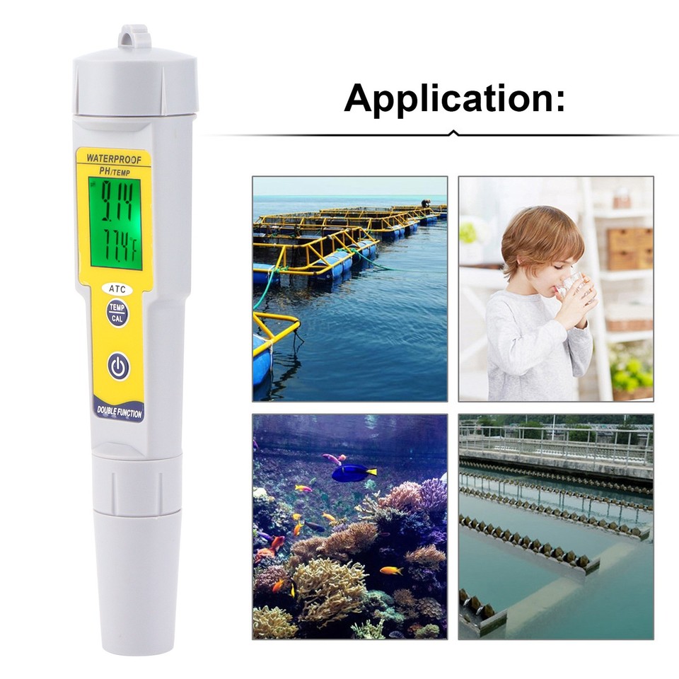 Water Quality Analyzer Mini Water Quality PH Test Pen With Temperature ...
