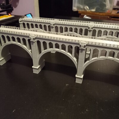 Kato Double Track 30-Inch long Paulins Kill Viaduct Bridge 3D Printed ...