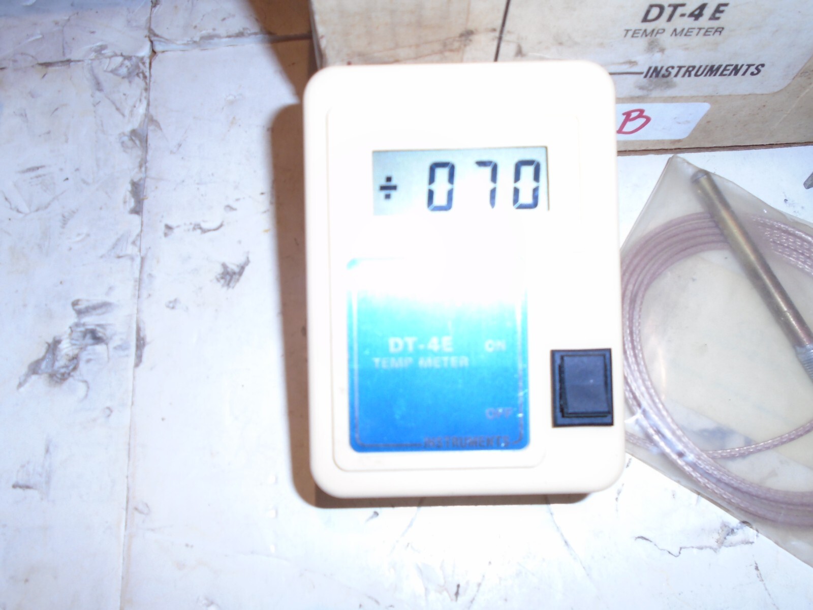 VINTAGE RACING GO KART DIGATRON INSTRUMENT DT-4E DT4E TEMPERATURE CART ...