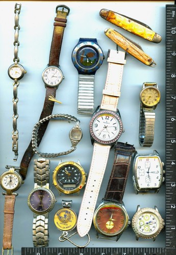 ALL junk watches for repair or parts BANDS BODIES MOVEMENTS NOTHING ...