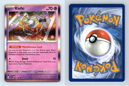 Klefki #96/198 Scarlet & Violet Rare Holo Pokemon 2023 TCG Card | eBay
