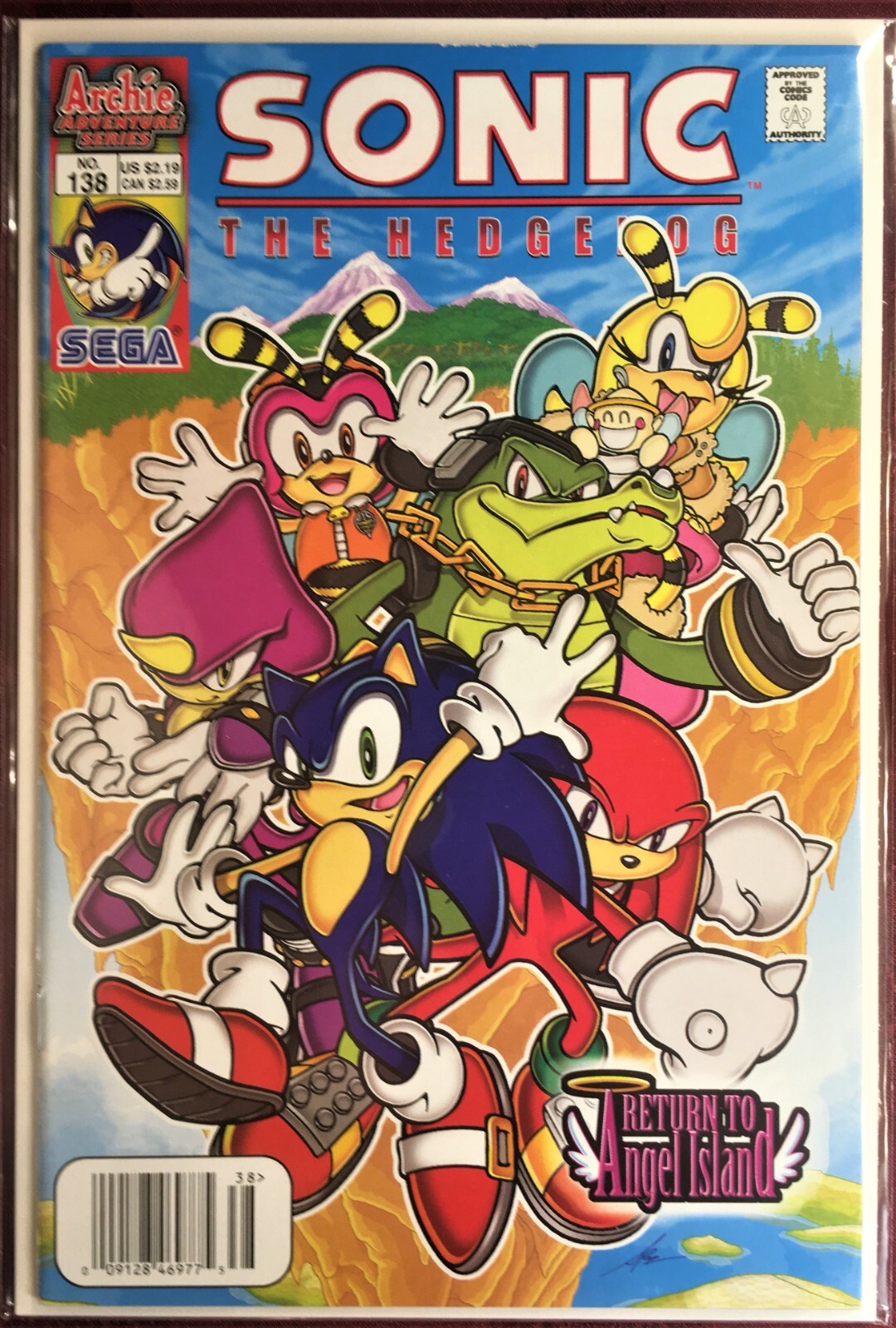 SONIC The HEDGEHOG Comic Book #138 September 2004 KNUCKLES JULIE SU ...