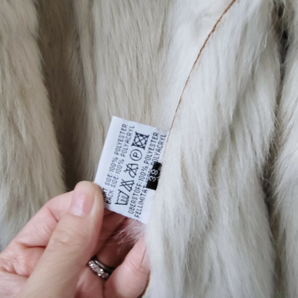 Vintage BALMAIN Paris Faux Suede Fur Beige Coat 38 FR Women $4000++ | eBay