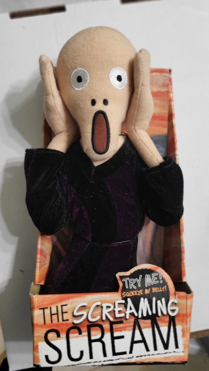 The Screaming Scream Audio Plush Toy Edvard Munch Art Halloween Doll ...