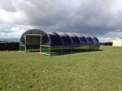 Field Sheep Shelter Livestock Barn Poly Tunnel, 24ft Wide Sheep House ...