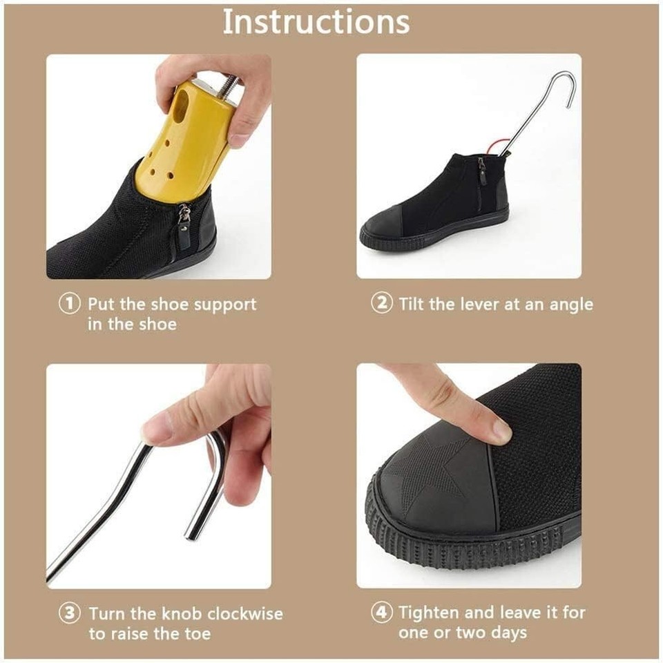Shoe Boot Stretcher for Thick Feet,Stretching Work Boots Instep Height ...