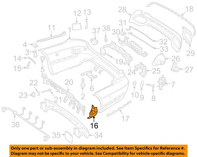 MERCEDES OEM 14-16 E350 Rear Bumper-Reinforcement Right 2128851816 | eBay