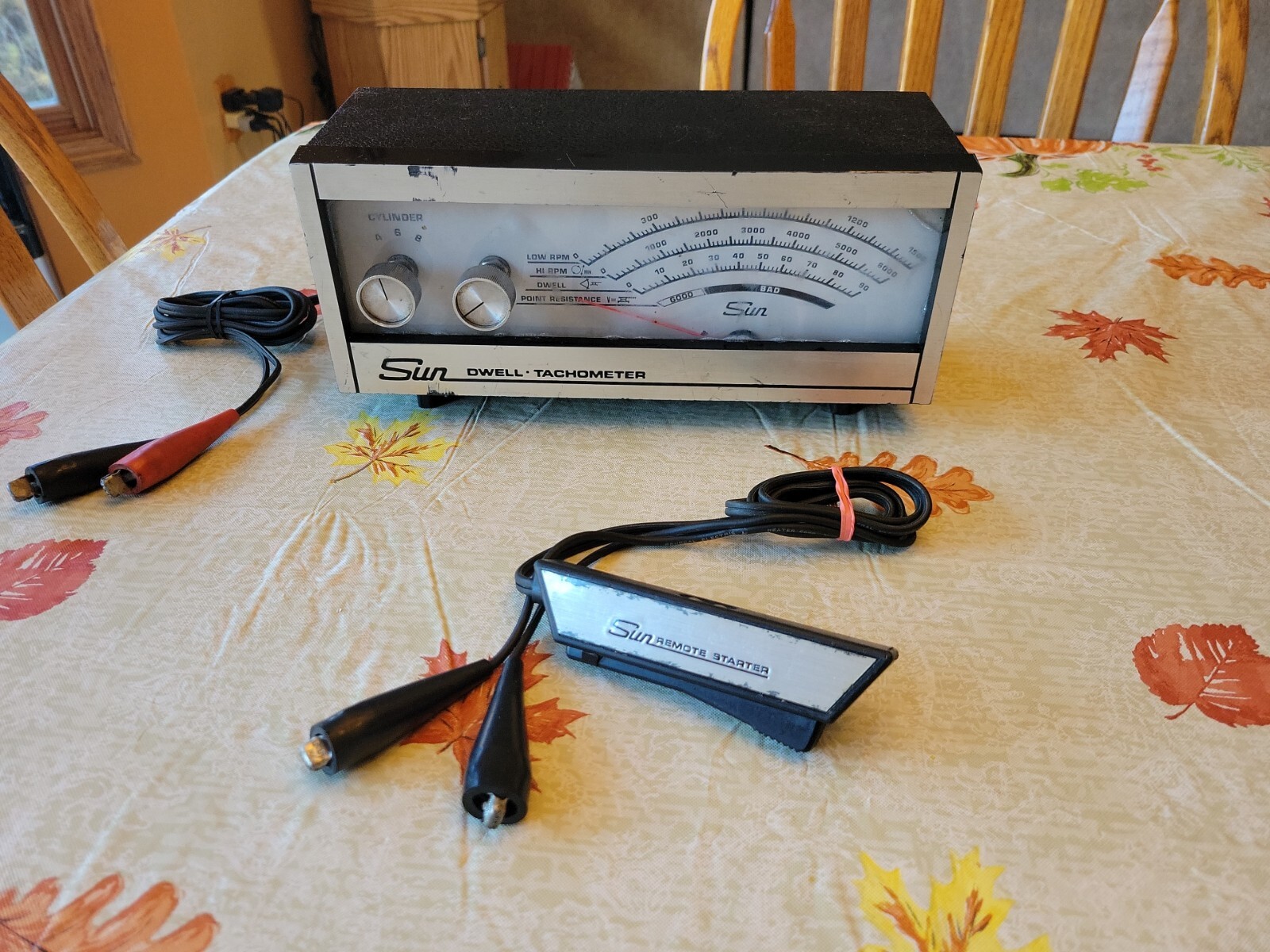 VTG SUN DWELL TACHOMETER MODEL 7601 AUTOMOBILE ENGINE ANALYZER | eBay