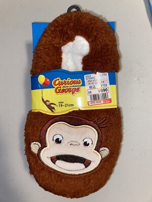 Curious George slippers size 19~21cm US kids shoe size 3y children's | eBay
