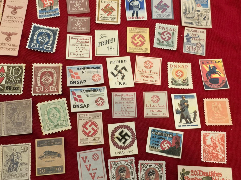 WOW! Nazi German Third Reich 347 pcs Propaganda Labels stamps vignettes ...