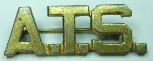WW2 ATS Sterling Collar Insignia - PB | eBay