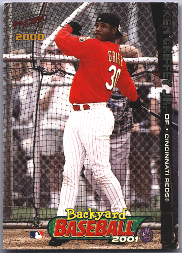 2000 Pacific Humongous Entertainment Backyard Baseball 2001 Ken Griffey ...