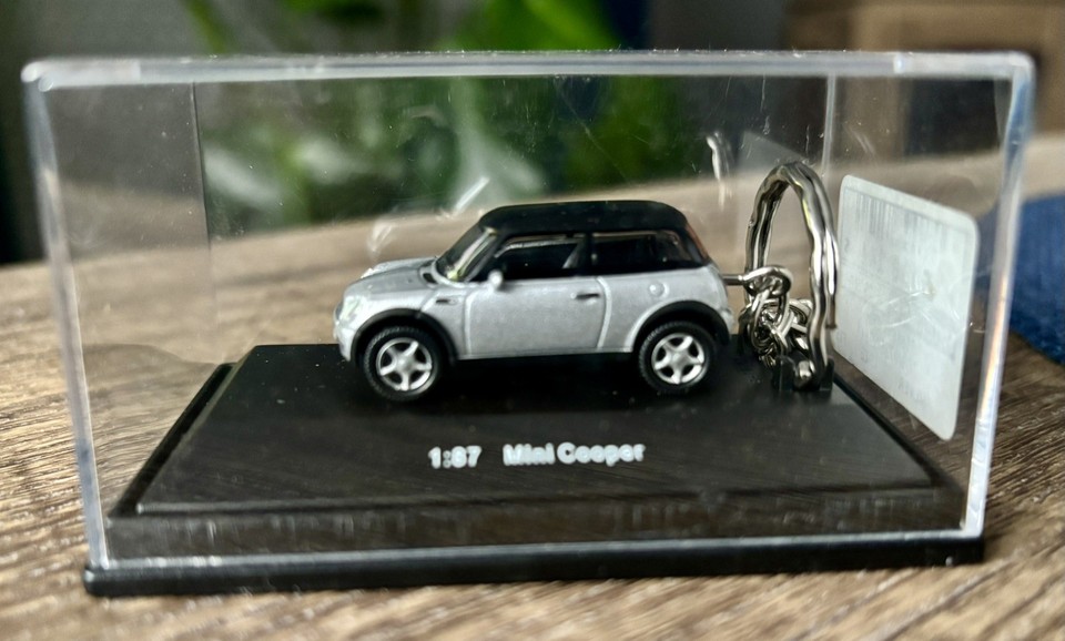 Vintage Mini Cooper Keyring New In Box Collectors Item : Silver with ...