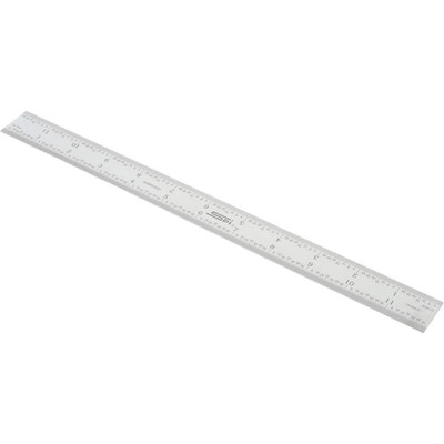 13-849-5 Rigid Steel Rule: English/Metric Graduation, 12 inches (300 mm ...