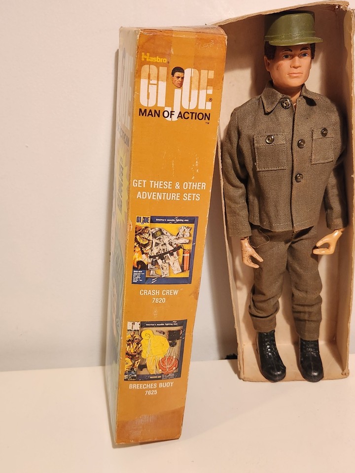 RARE Old Vintage GI JOE MAN OF ACTION w/Original Box-Outfit-Black Boots ...