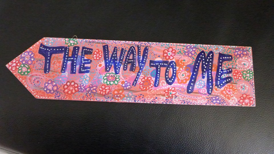 Handmade Multicolor Arrow Sign Home Decor Art Wooden Painted For Wall ...