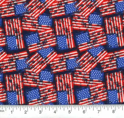 American Flag Scratch Pack 100% Cotton Fabric by the 1/4 yard | eBay