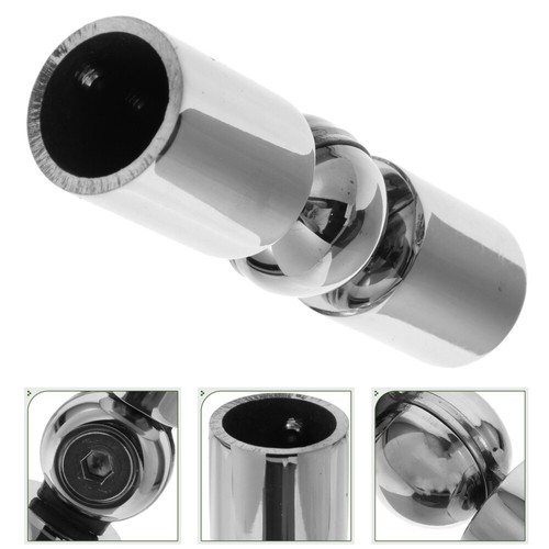 Stainless Steel Round Tube Connection Parts ﻿curtain Rod Connector ...