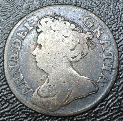 1711 GREAT BRITAIN - SHILLING - .925 SILVER-Queen Anna-Engrailed Edge ...