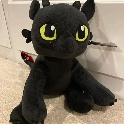 TOOTHLESS Build a Bear HOW TO TRAIN YOUR DRAGON Black Red Flag Tail ...
