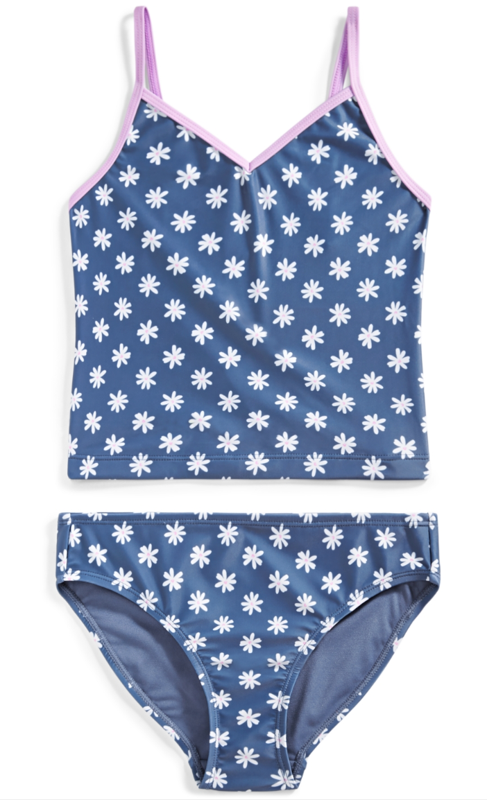 NEW W TAGS ID Ideology Big Girls Ditsy Daisy Tankini Swimsuit Set ...