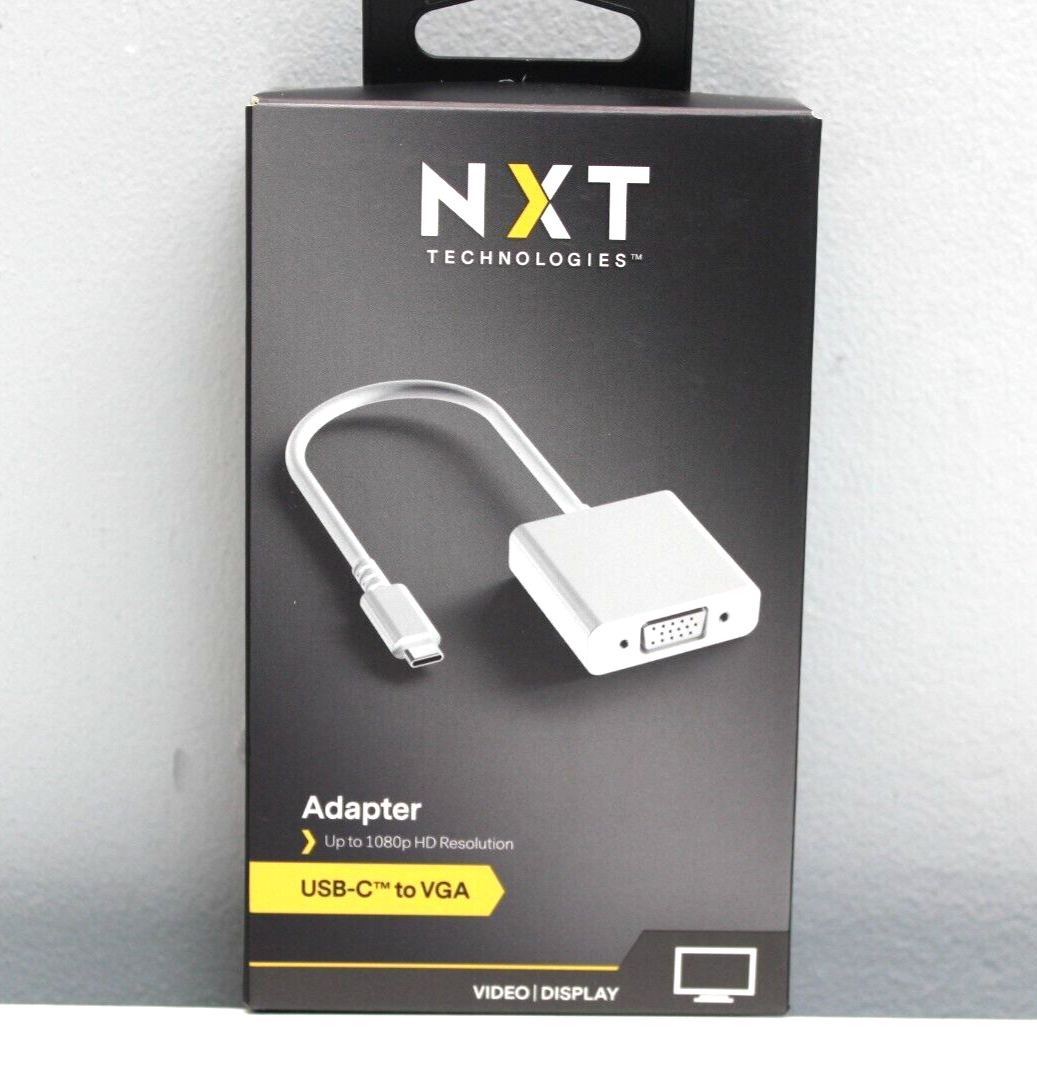 NXT Technologies Usb-C To Vga Display Adapter 6" White NX60401 NXT. for ...