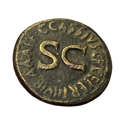 Roman Empire Augustus AE Sestertius 27BC-14AD Rome mint 16 BC SC CIVIS ...