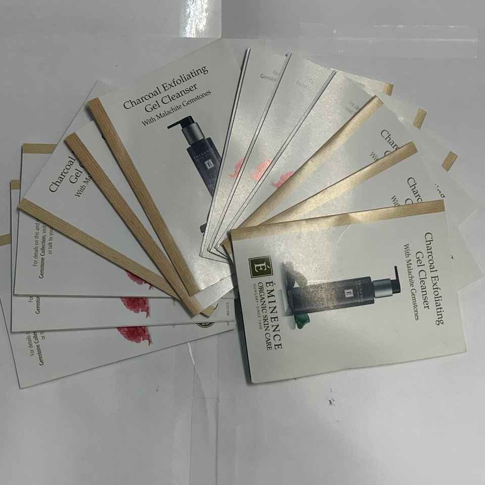 Eminence Charcoal Exfoliating Gel Cleanser 3ml SAMPLE - Set of 12 ...