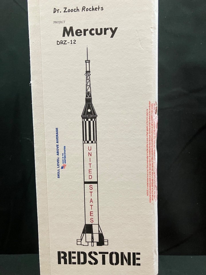 Dr. Zooch Mercury Redstone Flying Model Rocket Kit - Sealed, OOP | eBay