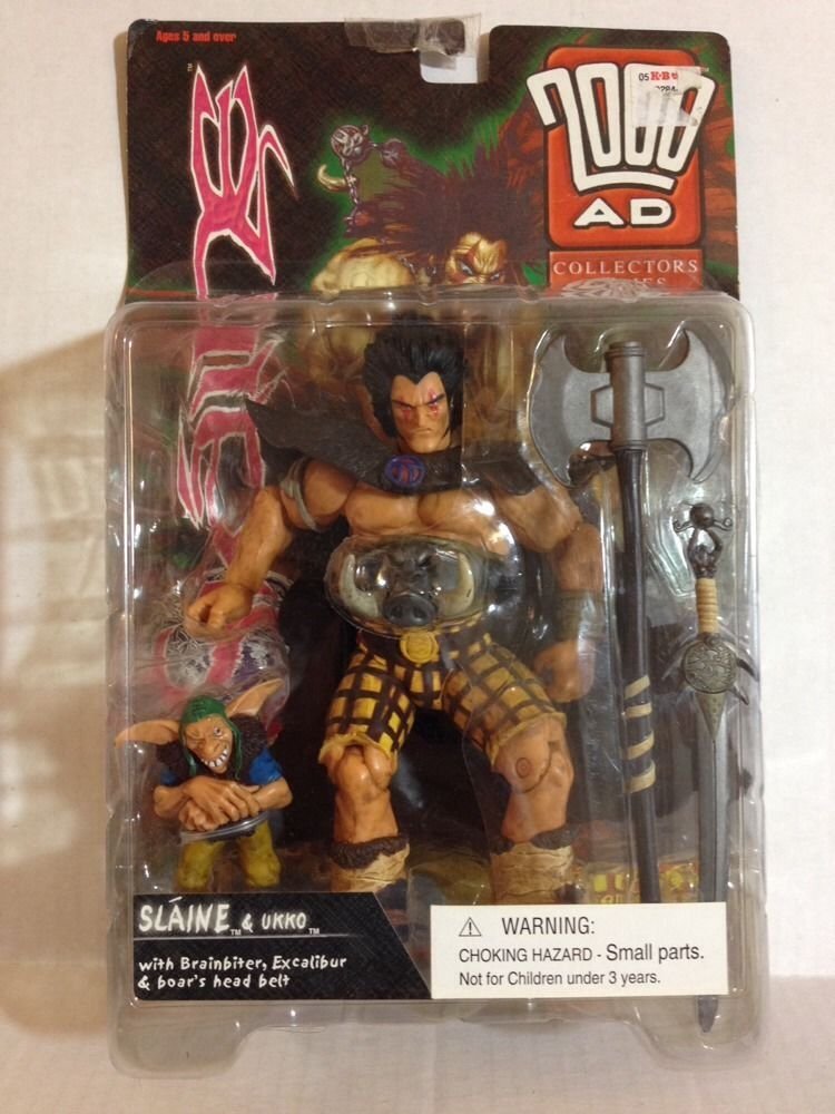 Slaine & Ukko 6" Action Figure 2000 AD Collectors Series ReAction 1999 ...