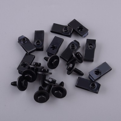 20Pc Car Body Bolts & U-nut Clips M6 Hex 10mm Fit for Ford Truck ...