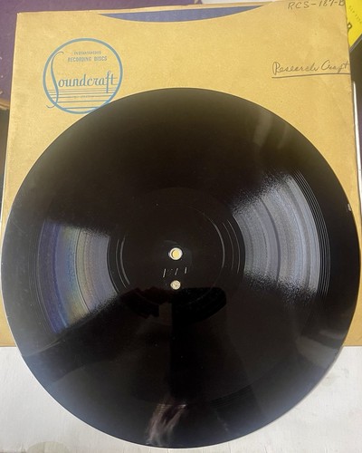 Unknown COUNTRY Singer with Guitar 12" ACETATE 78 My Blue And Troubled ...