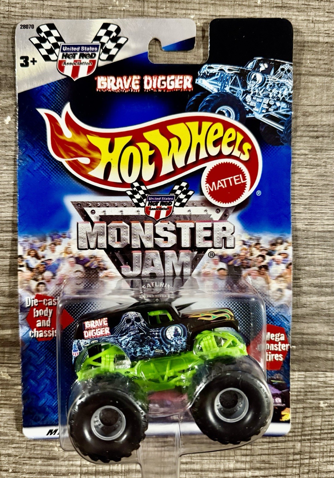 Hot Wheels Mattel Monster Jam early GRAVE DIGGER 2000 1/64 Scale New ...