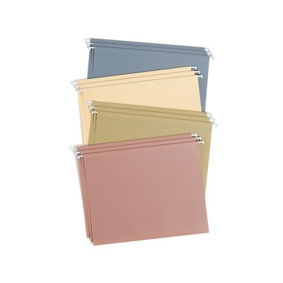 Poly Plastic Hanging File Folders 12 Pack Letter Size 0.5 inch ...