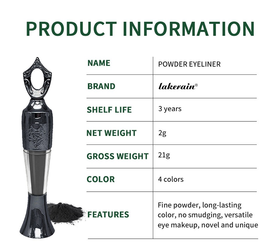 Kohl Powder Eyeliner Lasting Powder for Eye Makeup Enhancing Egyptian ...